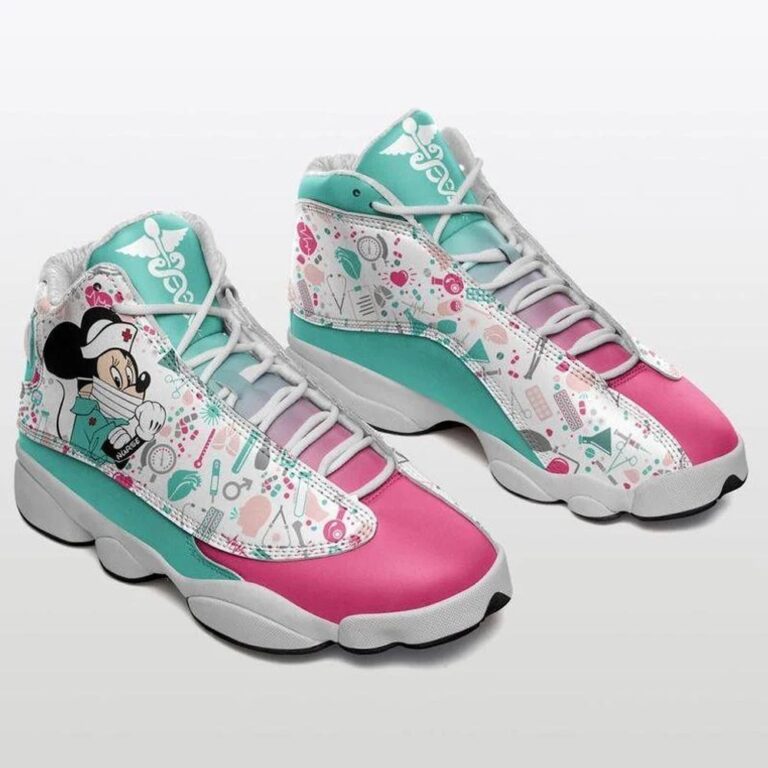 Minnie Mouse Disney Cute Air Jordan 13 Shoes Athletic Air Jordan Series ...